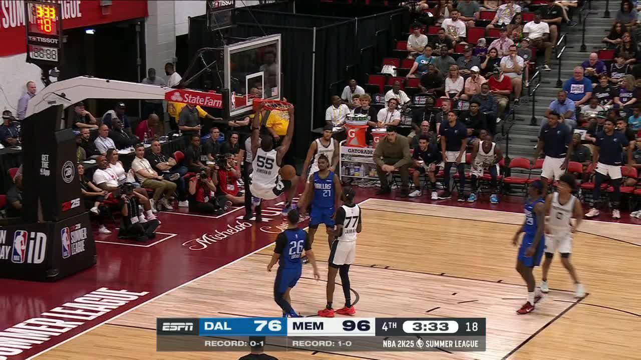 Trey Jemison rocks the rim for the Grizzlies - ESPN Video