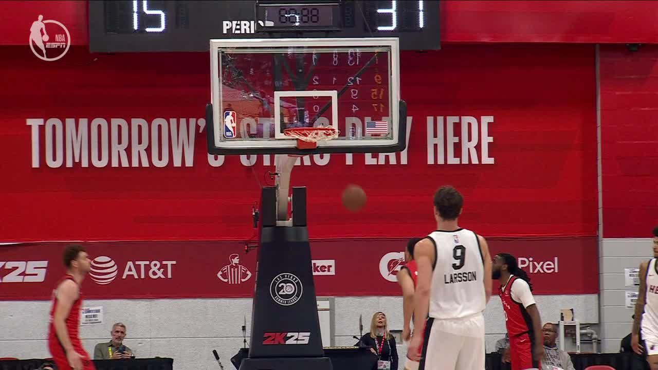 Cole Swider buries 3-pointer against Toronto Raptors - ESPN Video