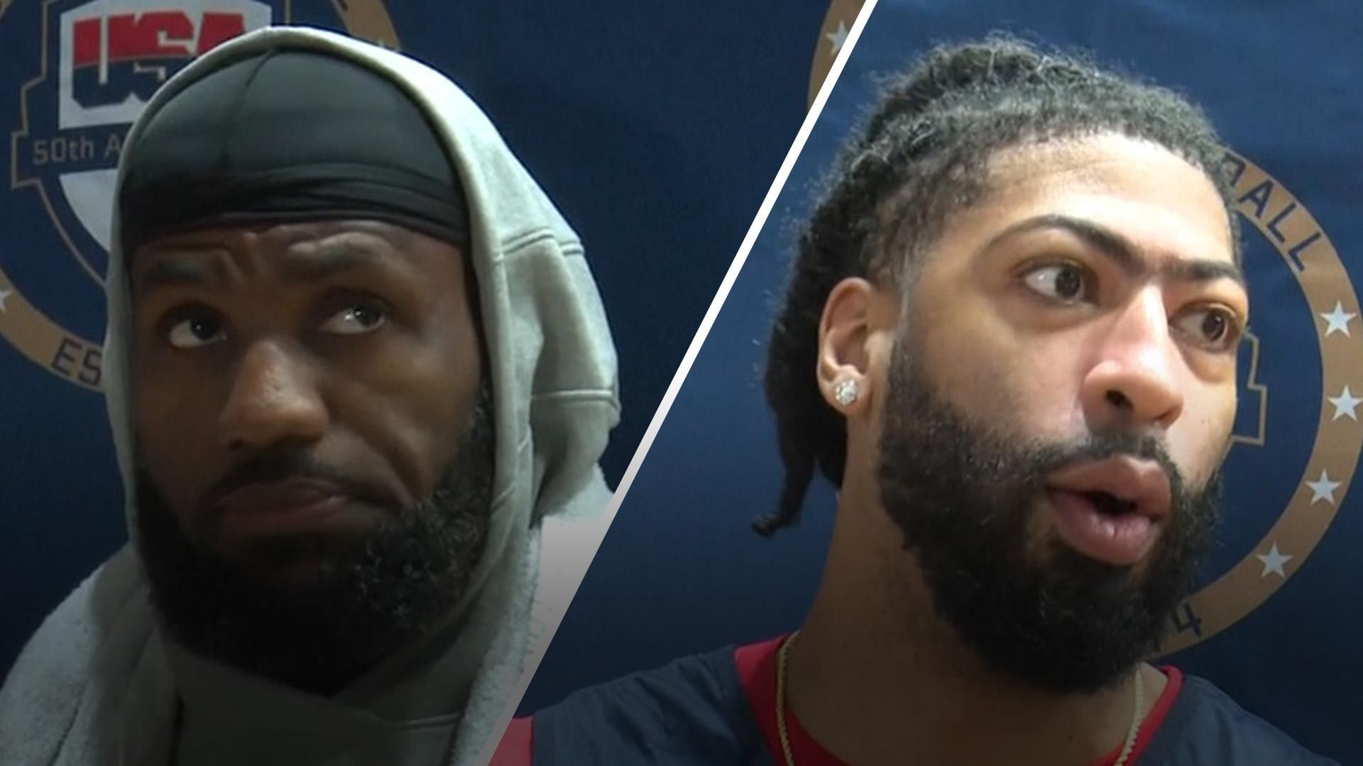 LeBron and AD on Serbia game: 'It's time to go' - ESPN Video