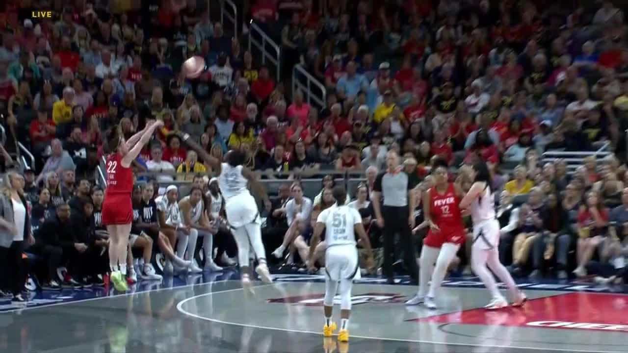Caitlin Clark drains sweet step-back 3-pointer - ESPN Video