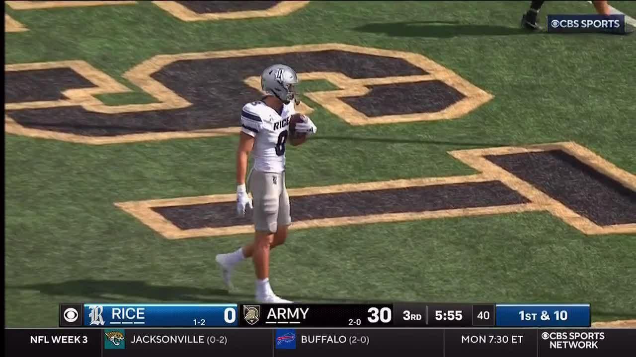 Matt Sykes hauls in a TD for Rice - ESPN Video