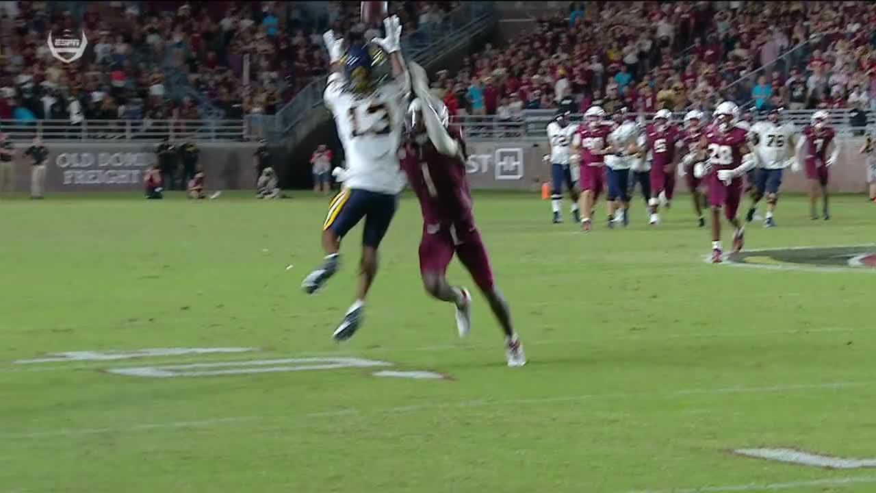 Nyziah Hunter makes leaping grab for Cal - ESPN Video