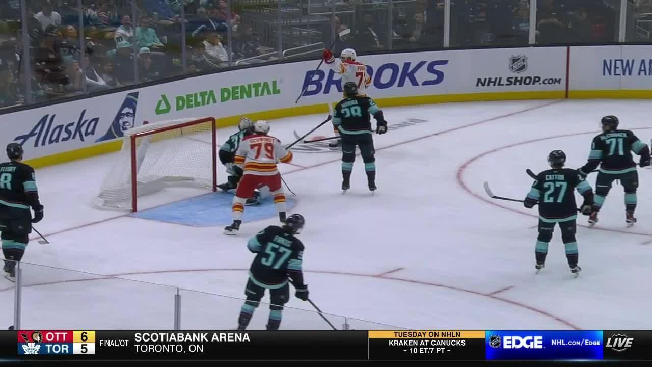 Jeremie Poirier scores goal for Flames - ESPN Video