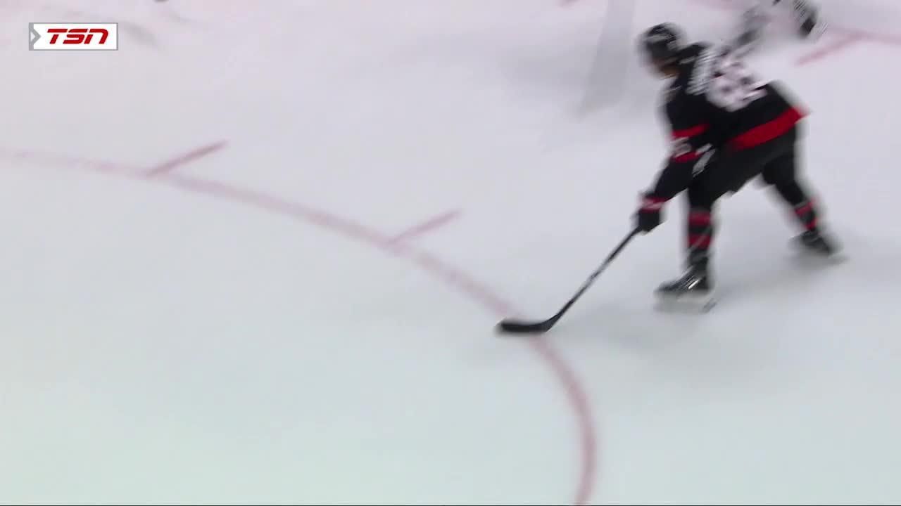 Jake Sanderson scores goal vs. Maple Leafs - ESPN Video