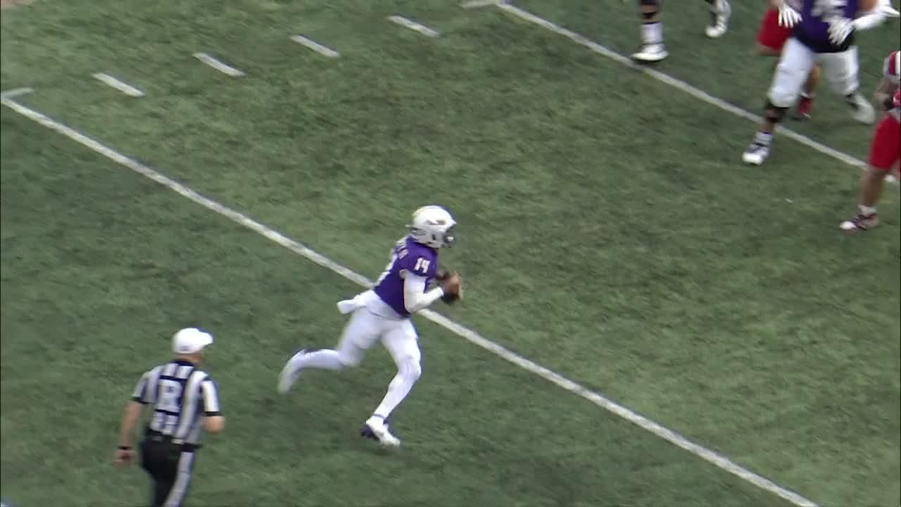 Alonza Barnett goes 9-yard on impressive rush - ESPN Video