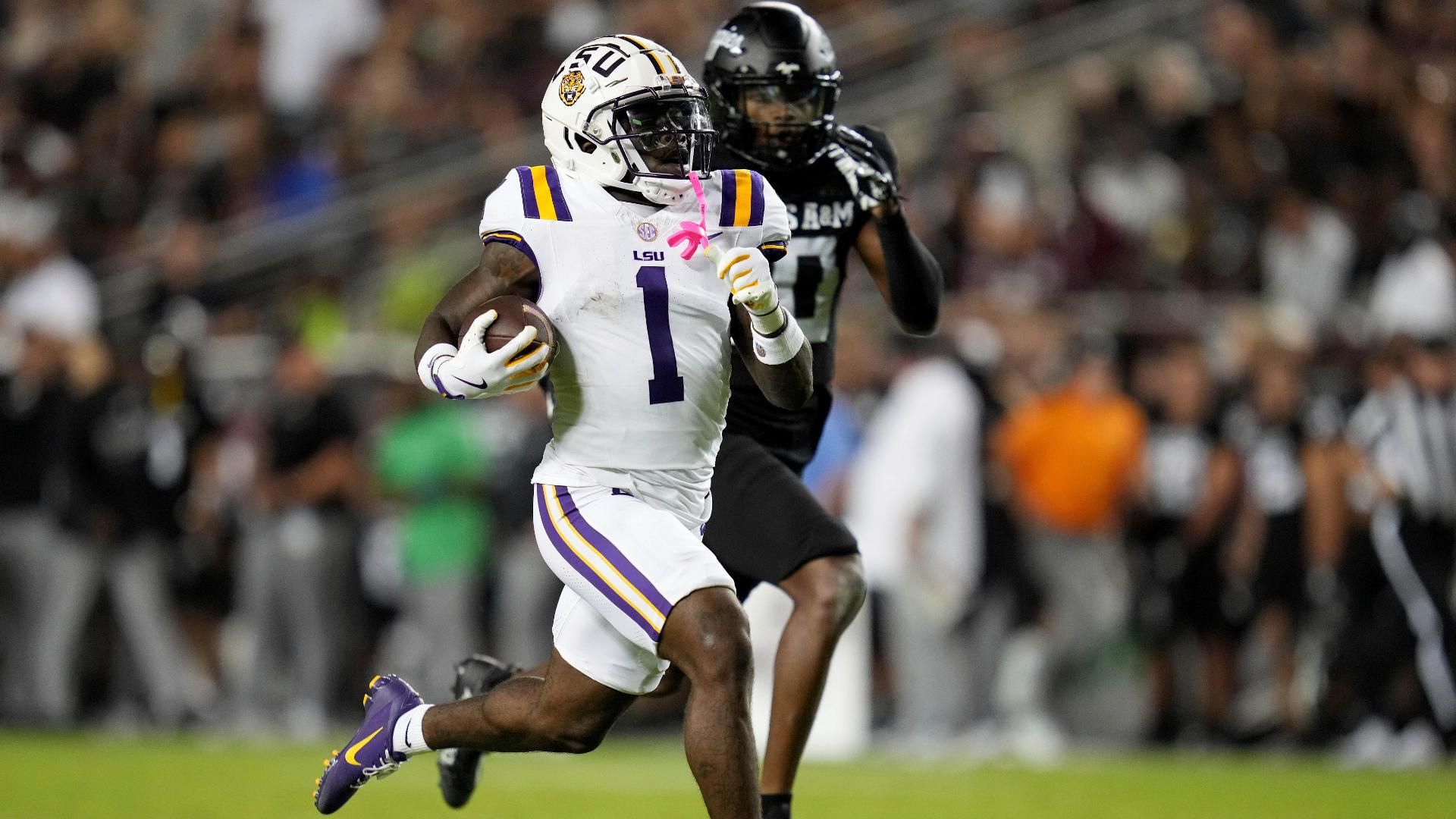 Aaron Anderson breaks free for an electric 76-yard LSU TD - ESPN Video