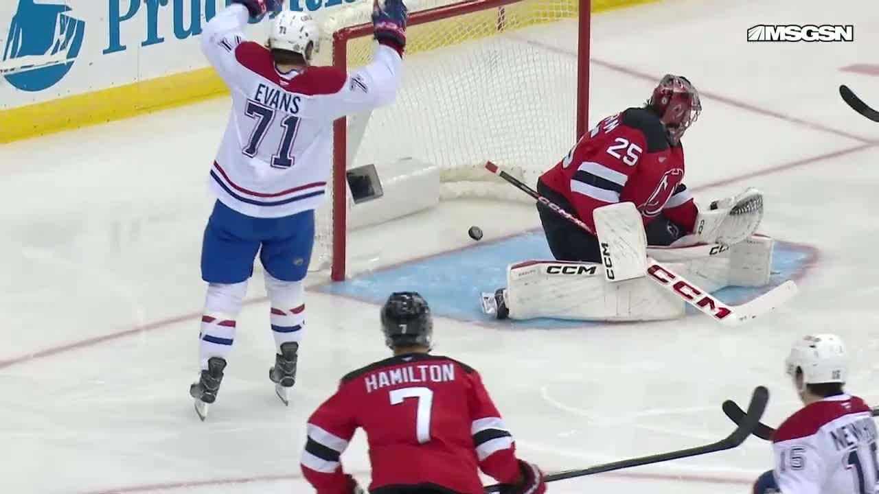 Alex Newhook scores goal vs. Devils - ESPN Video