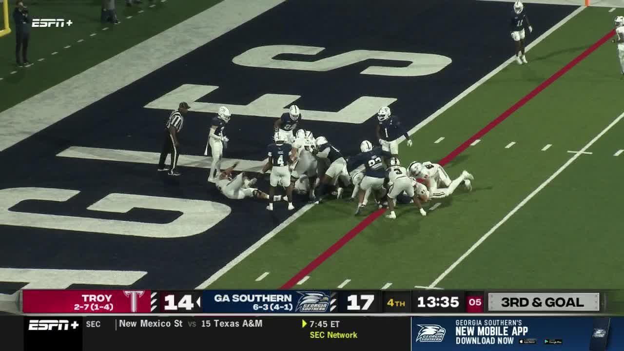 Matthew Caldwell scores 2-yard rushing touchdown - ESPN Video