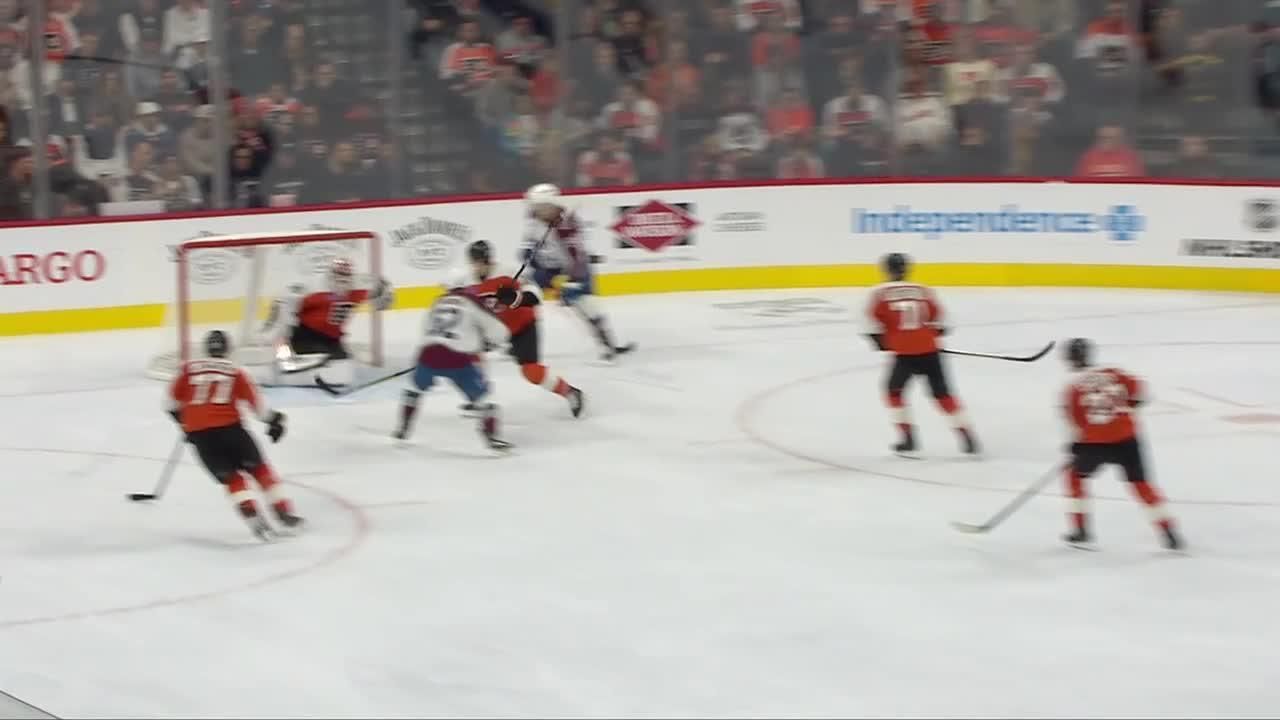 Cale Makar scores power-play goal vs. Flyers - ESPN Video
