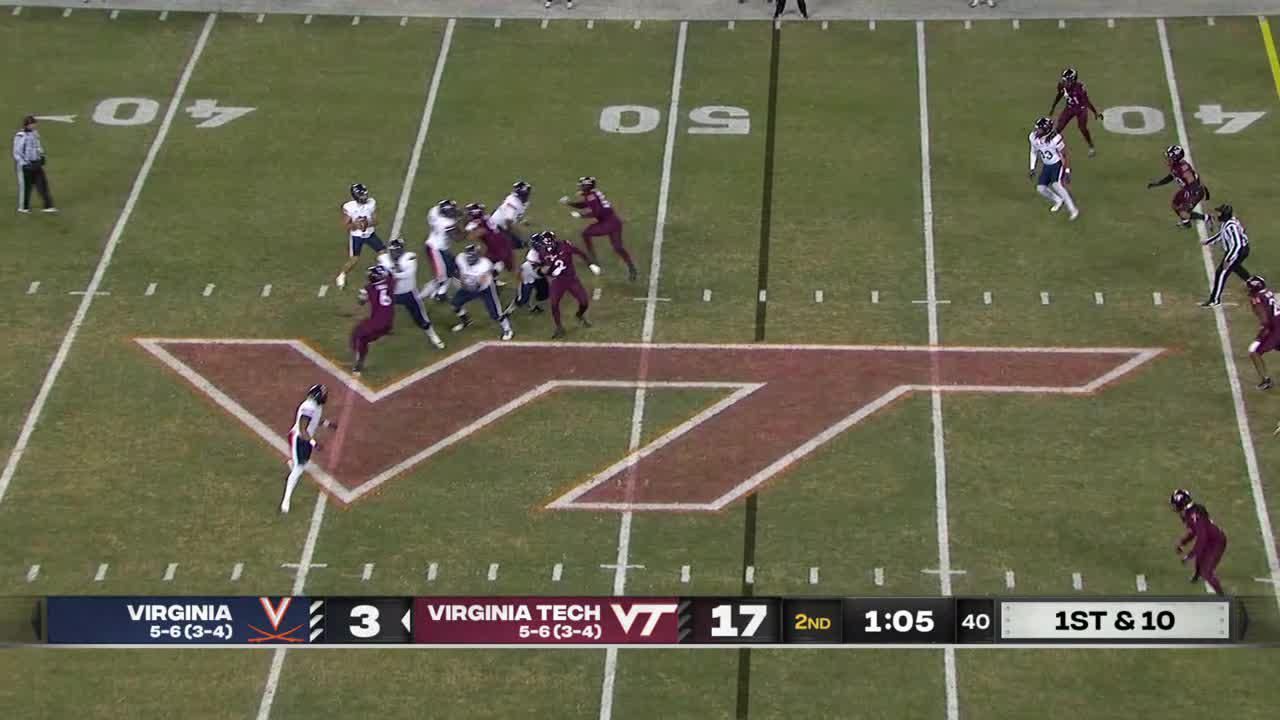 Jaylen Jones had an interception vs. Virginia - ESPN Video