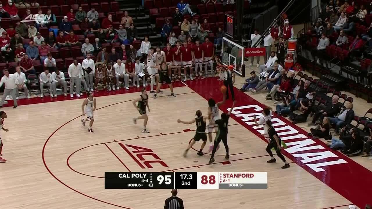 Cal Poly hits 8 3s in second half, beats Stanford 97-90 for its first ...