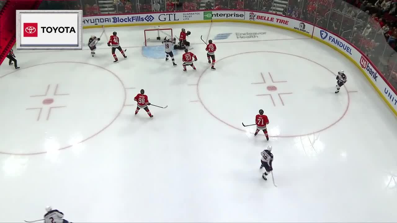 Kent Johnson nets goal for Blue Jackets - ESPN Video