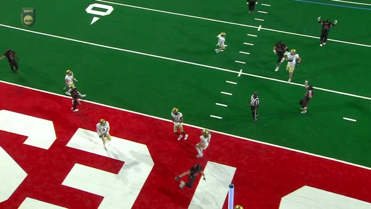 Aidan Bouman airs it out for 8-yard touchdown pass - ESPN Video