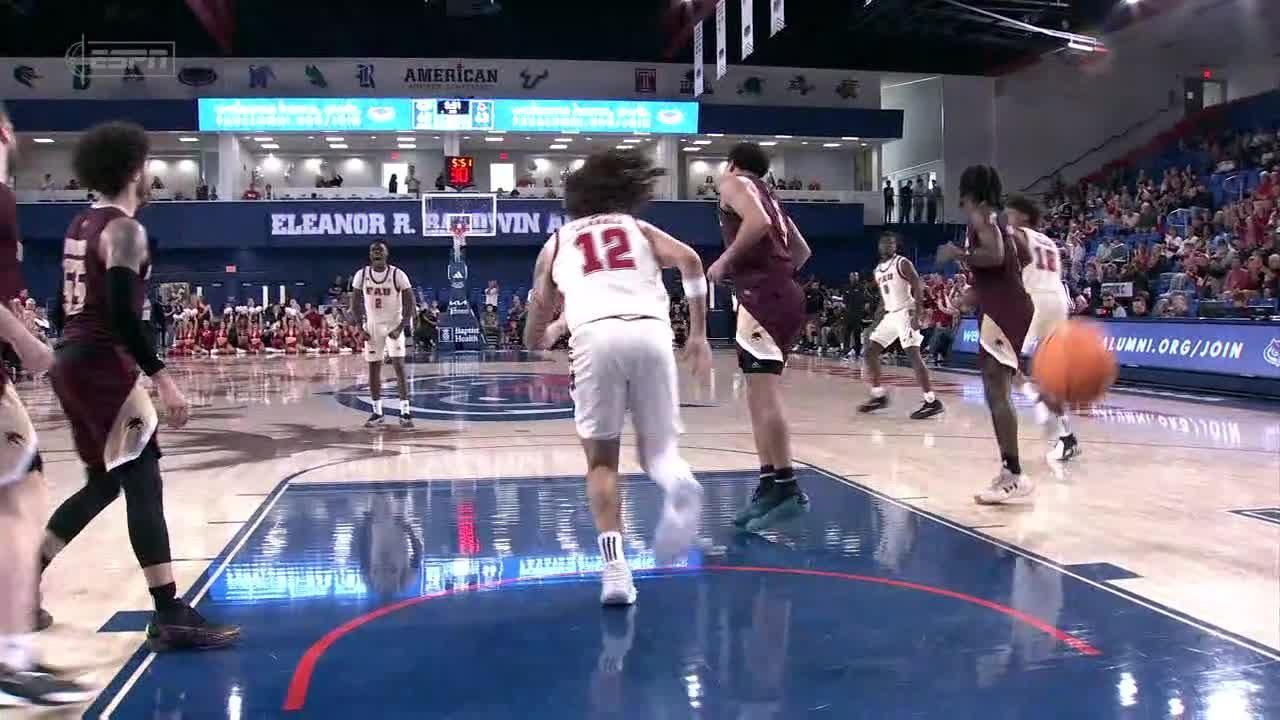 Tre Carroll throws down big slam vs. Texas State Bobcats - ESPN Video