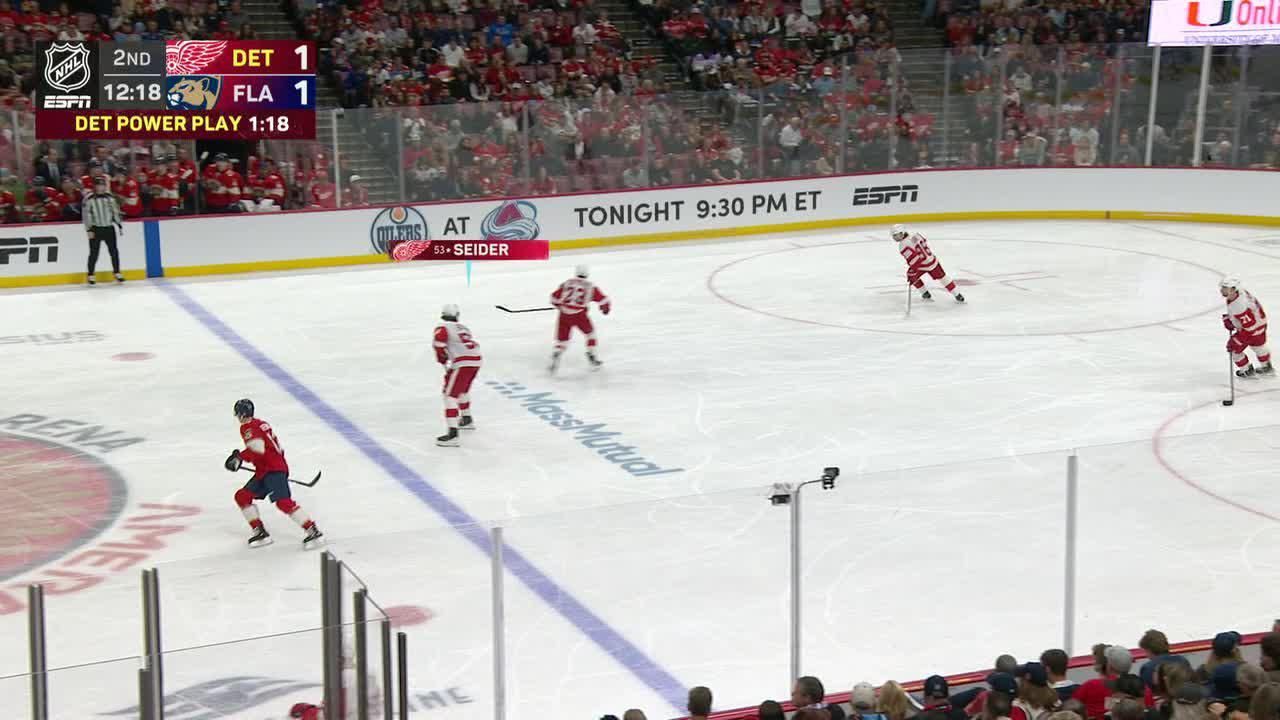 Red Wings get the edge on a Dylan Larkin goal - ESPN Video