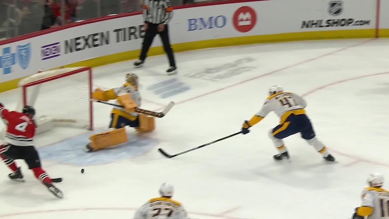 Seth Jones scores on the power play for Chicago Blackhawks - ESPN Video