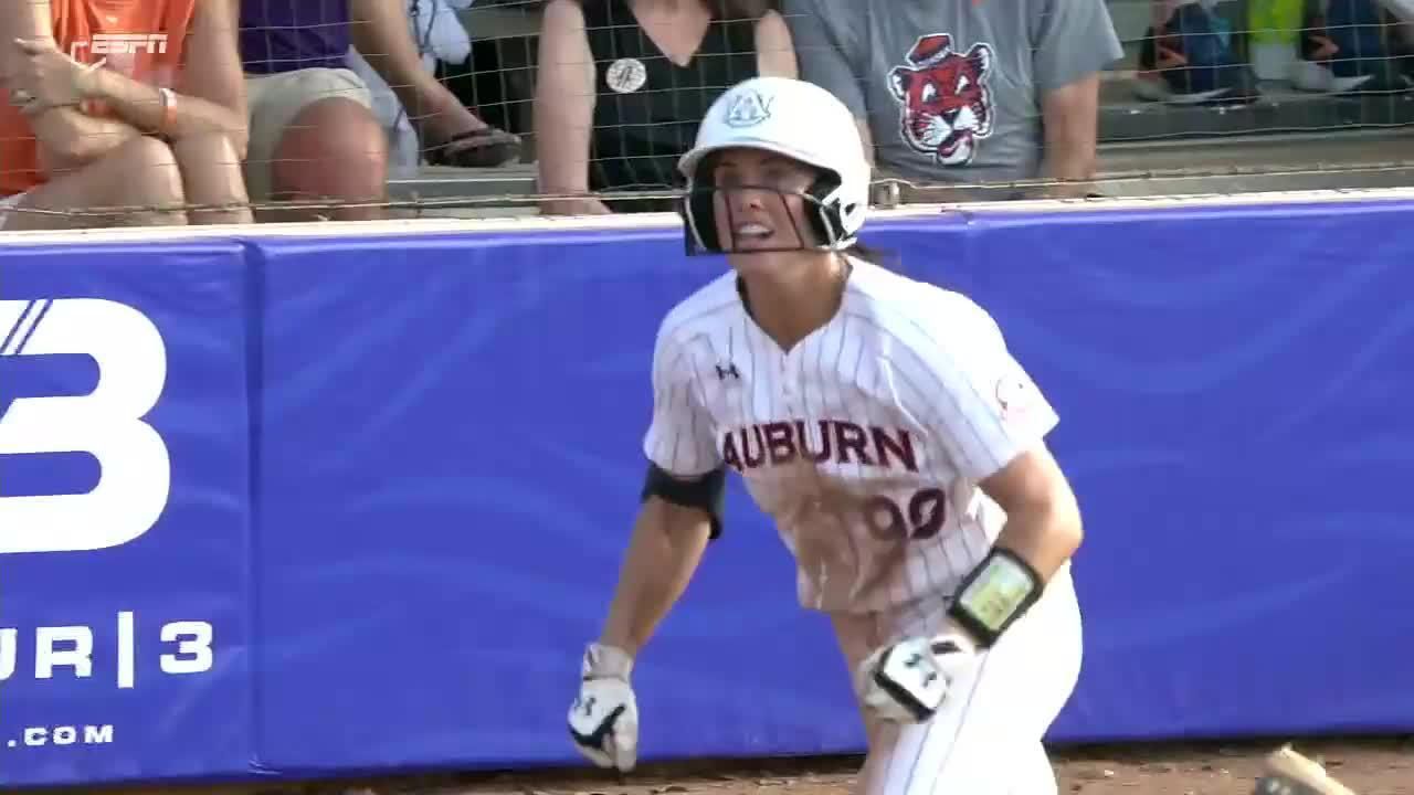 Auburn's Rose Roach cranks HR to center - ESPN Video