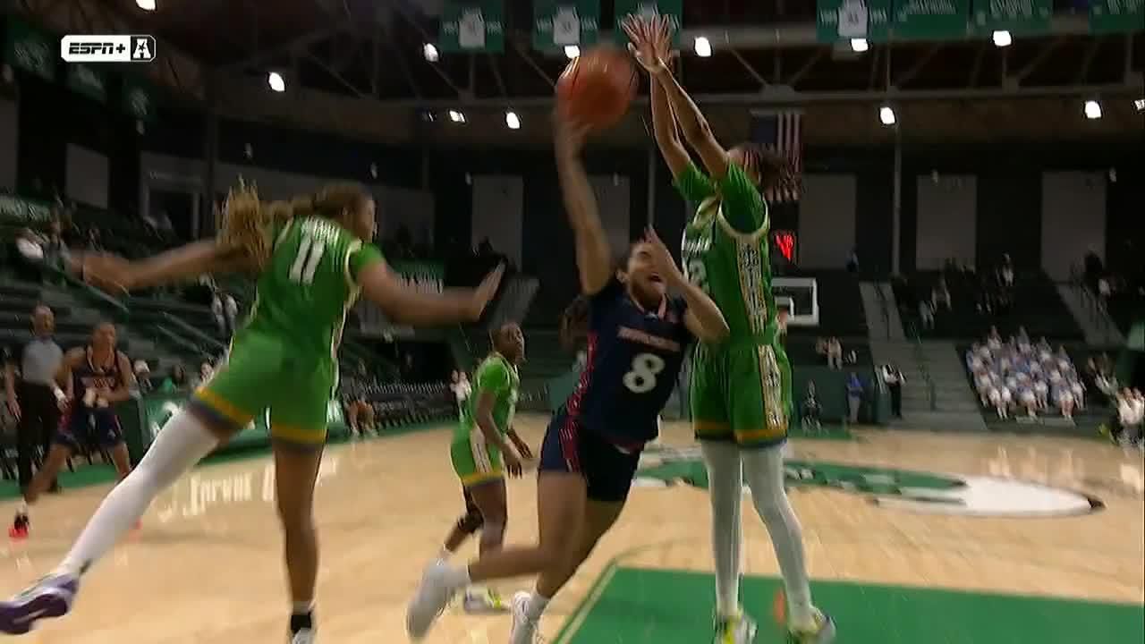 Sherese Pittman rises to block the shot - ESPN Video