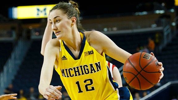 Women's college basketball -- Michigan Wolverines' Kate Thompson turns ...