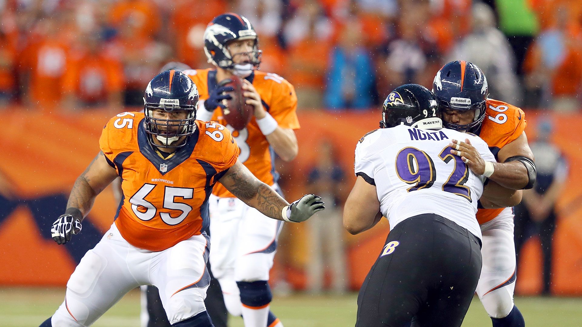 Hispanic Heritage Month -- Denver Broncos linemen Manny Ramirez, Louis ...