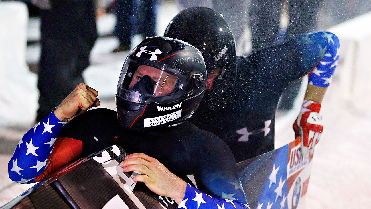 Steven Holcomb-Steve Langton win World Cup 2-man bobsled opener - ESPN