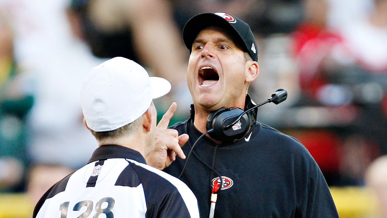 Jim Harbaugh's greatest fits - ESPN
