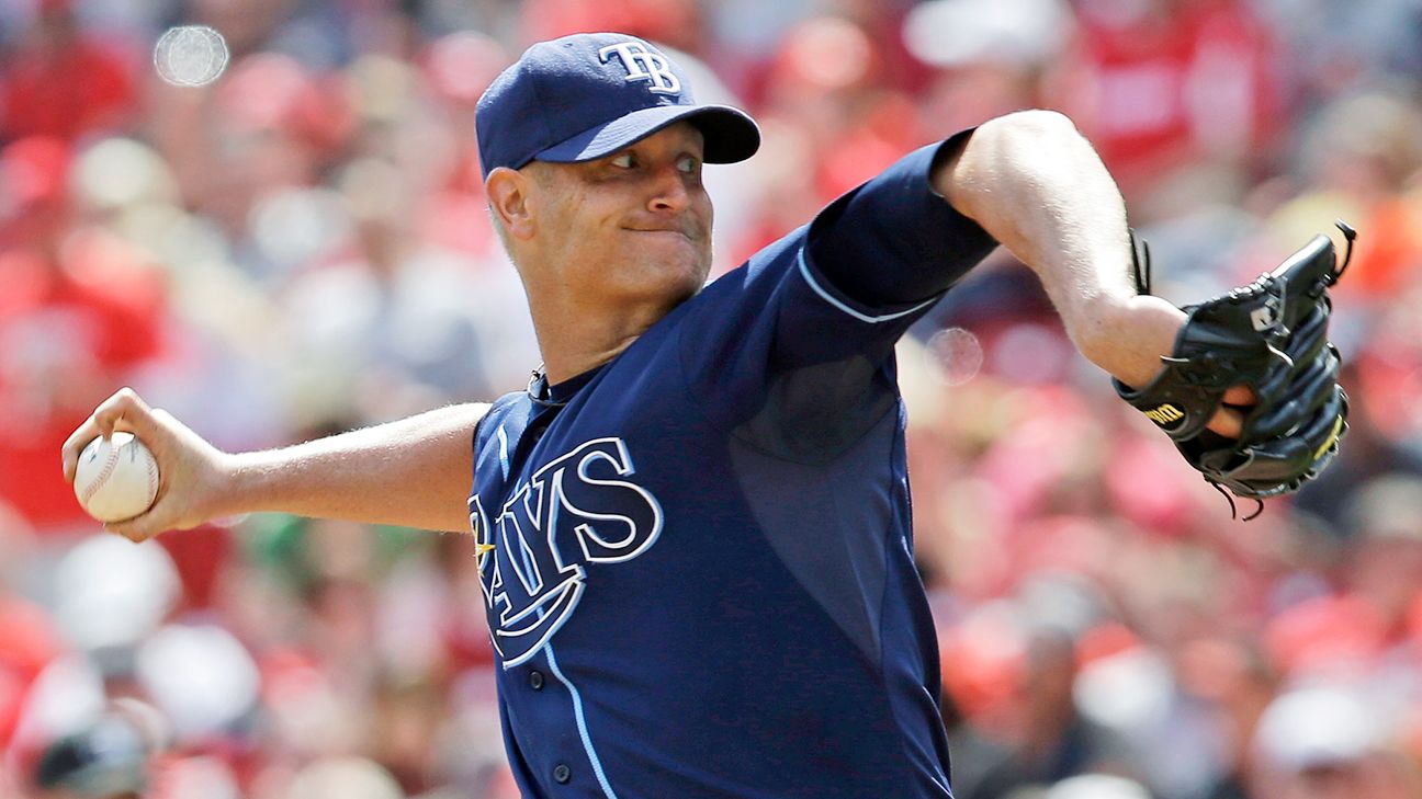Alex Cobb of Tampa Bay Rays placed on 15-day DL with oblique strain - ESPN