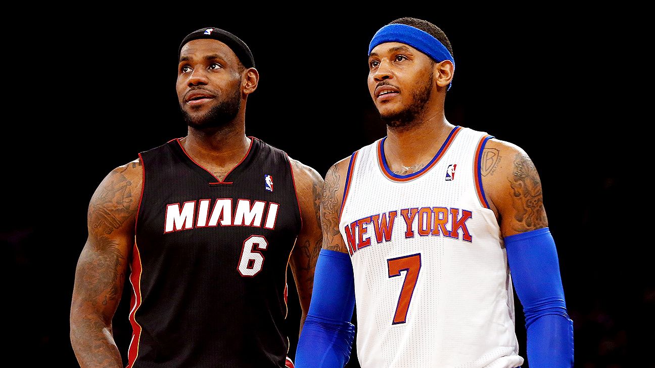 NBA teams gear up for runs at LeBron James, Carmelo Anthony - ESPN