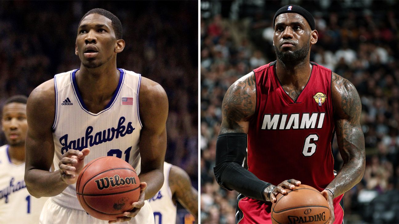 Joel Embiid recruits LeBron James - ESPN