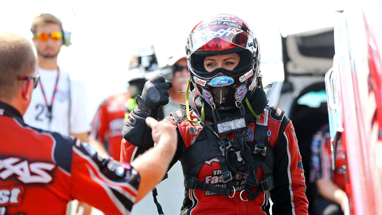 Courtney Force tops Funny Car qualifying with record run - ESPN