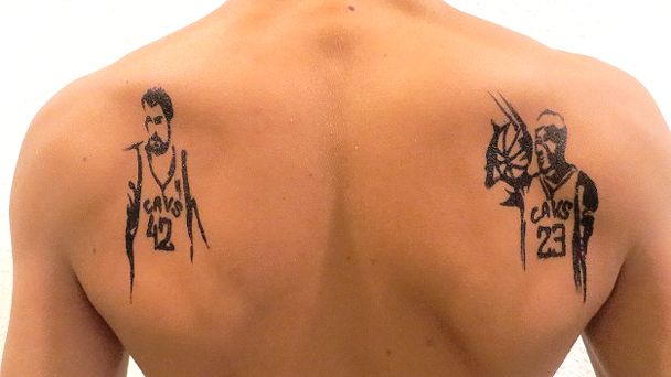 Cavs fan gets tattoo of Love and LeBron - TrueHoop- ESPN