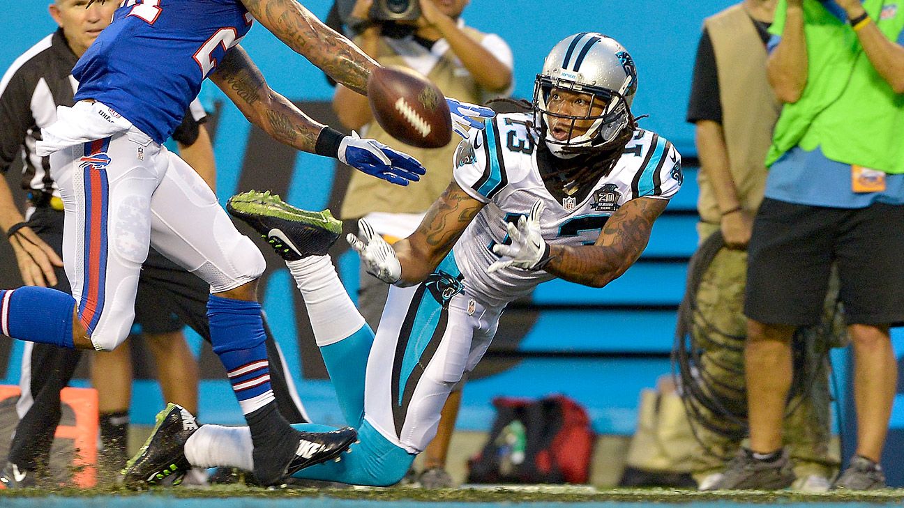Kelvin Benjamin sends a message with first TD catch - ESPN - Carolina ...