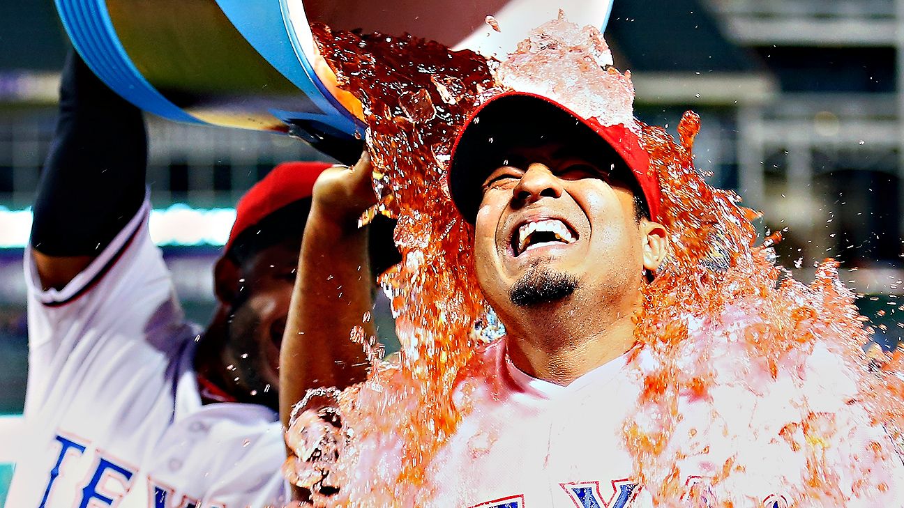 Guilder Rodriguez of Texas Rangers gets first MLB hits after 13 years ...