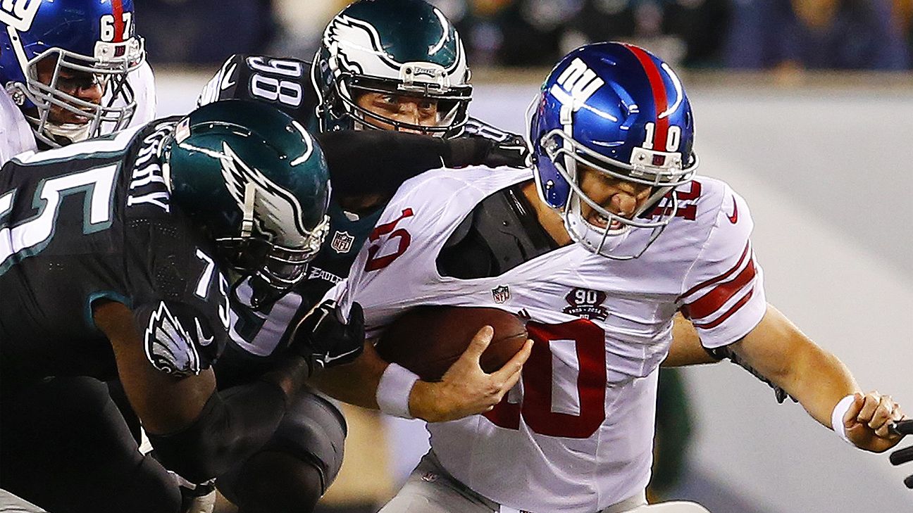 New York Giants' offensive line crumbles against Philadelphia Eagles ...