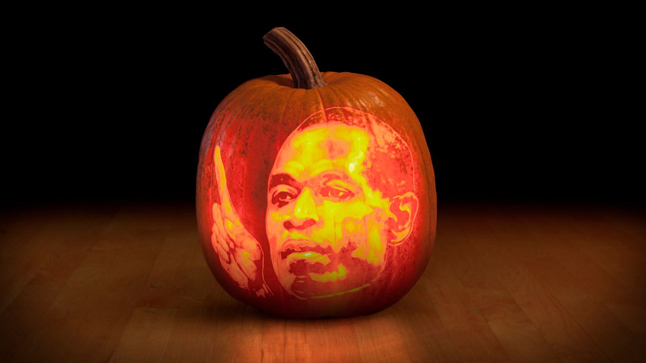 This is what five scary NBA defenders look like ... as pumpkin carvings ...