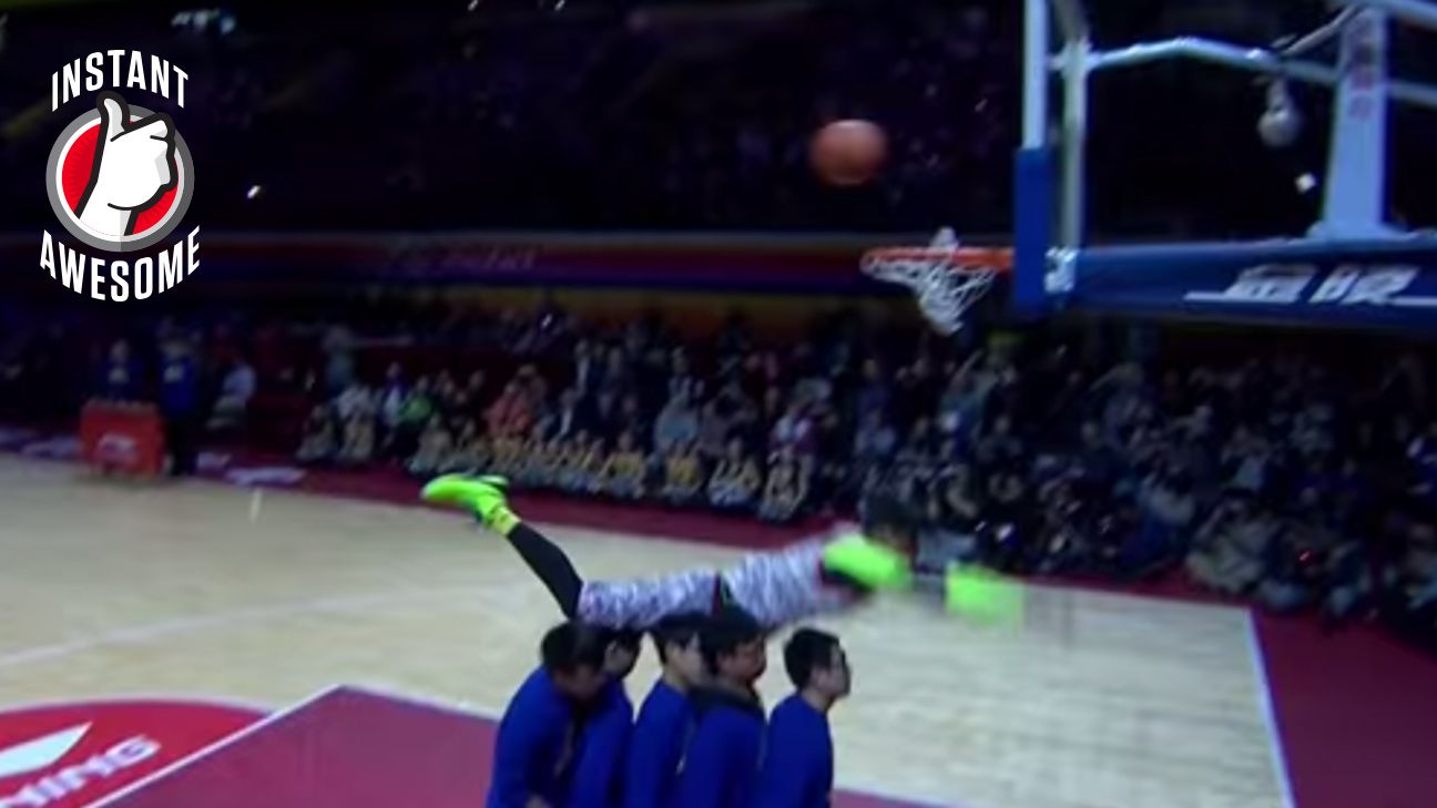 Watch the fail to end all fails from the Chinese League dunk contest - ESPN