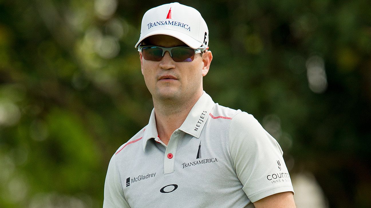 Zach Johnson cards double eagle - ESPN