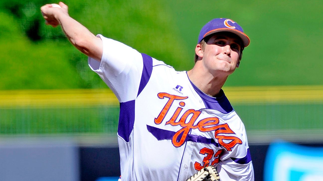 Red Sox draft Clemson's Clate Schmidt on day of first chemo treatment ...