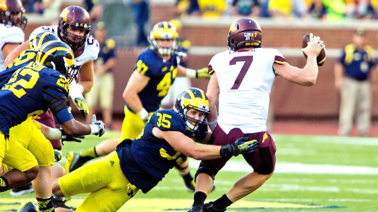 Linebacker Joe Bolden takes control for Michigan Wolverines - ESPN ...