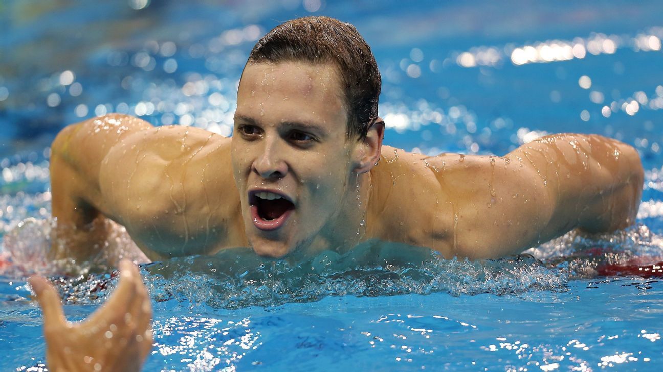 Mitch Larkin sets short course world record in 200 meter backstroke - ESPN