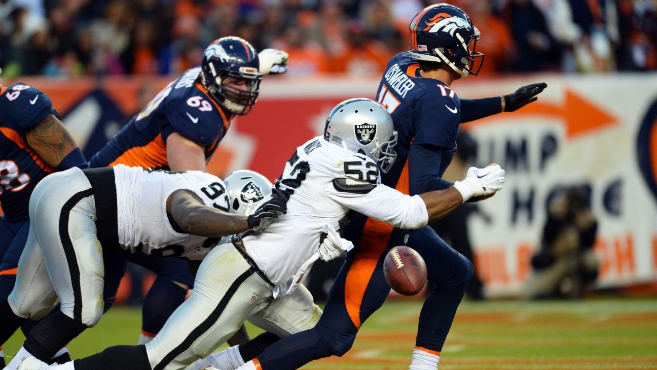 Khalil Mack a one-man sack attack versus Broncos - ESPN - Stats & Info ...