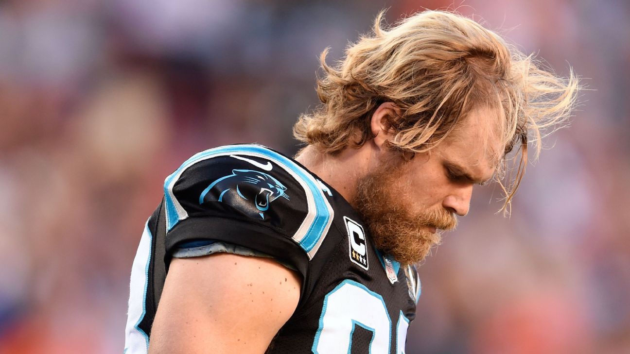 Carolina Panthers TE Greg Olsen shares shaving of playoff beard - ESPN ...