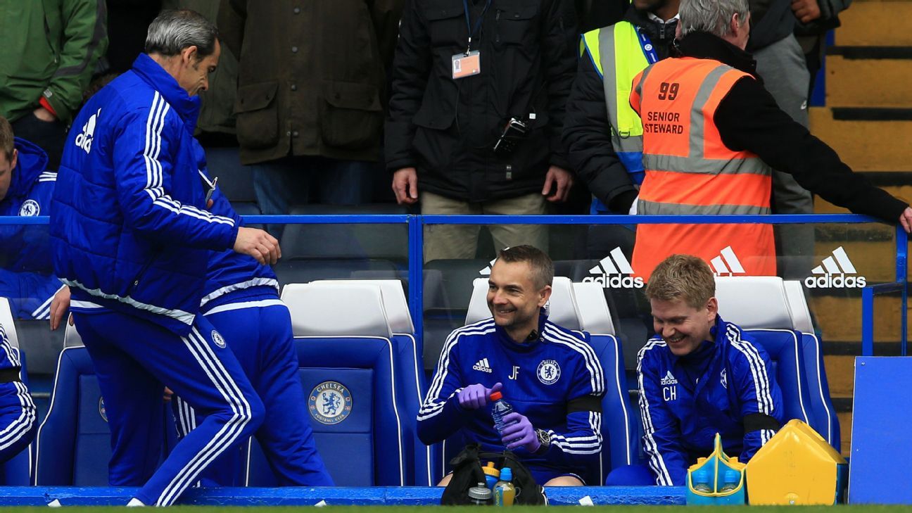 Chelsea physio Jon Fearn returns to bench for West Ham clash - ESPN