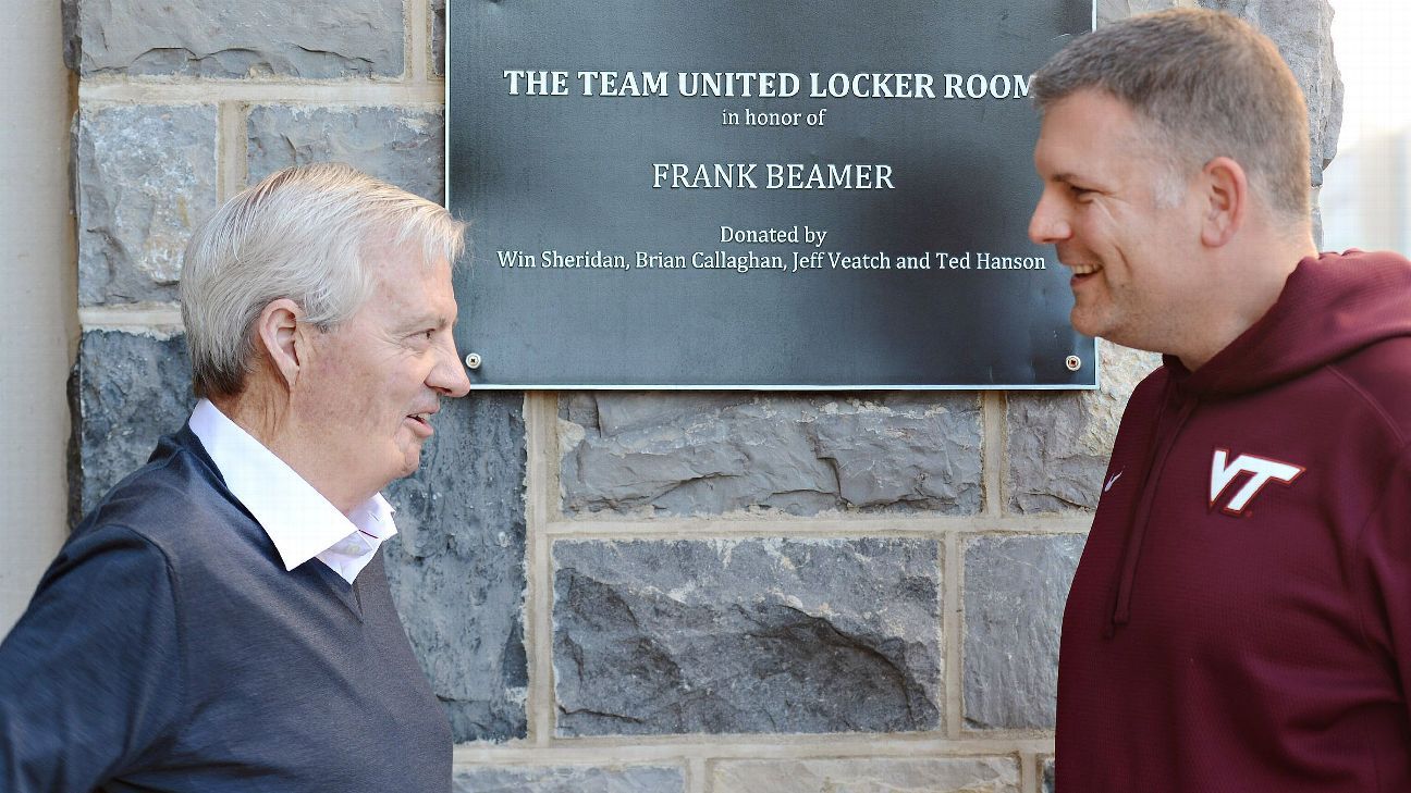 Virginia Tech locker room renamed in honor of legendary former coach ...