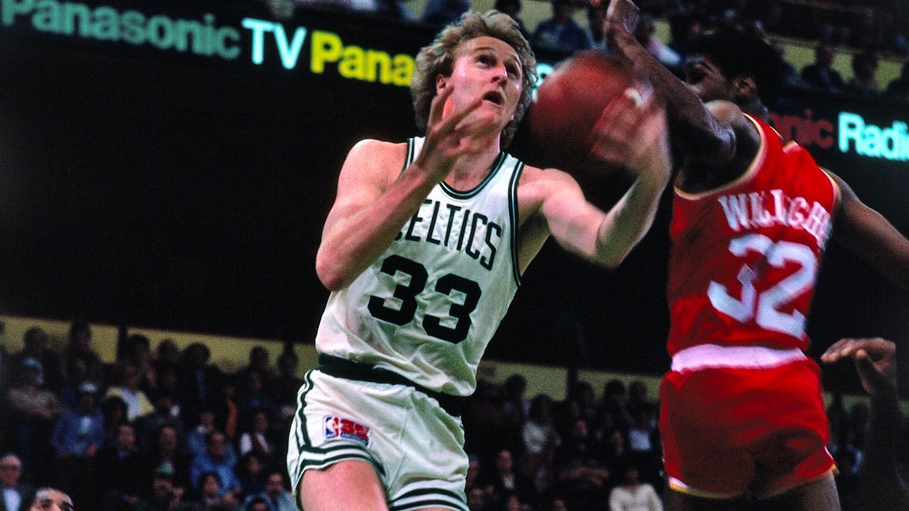 NBA Best Playoff Vines: Larry Bird's flowing follow against the Houston ...