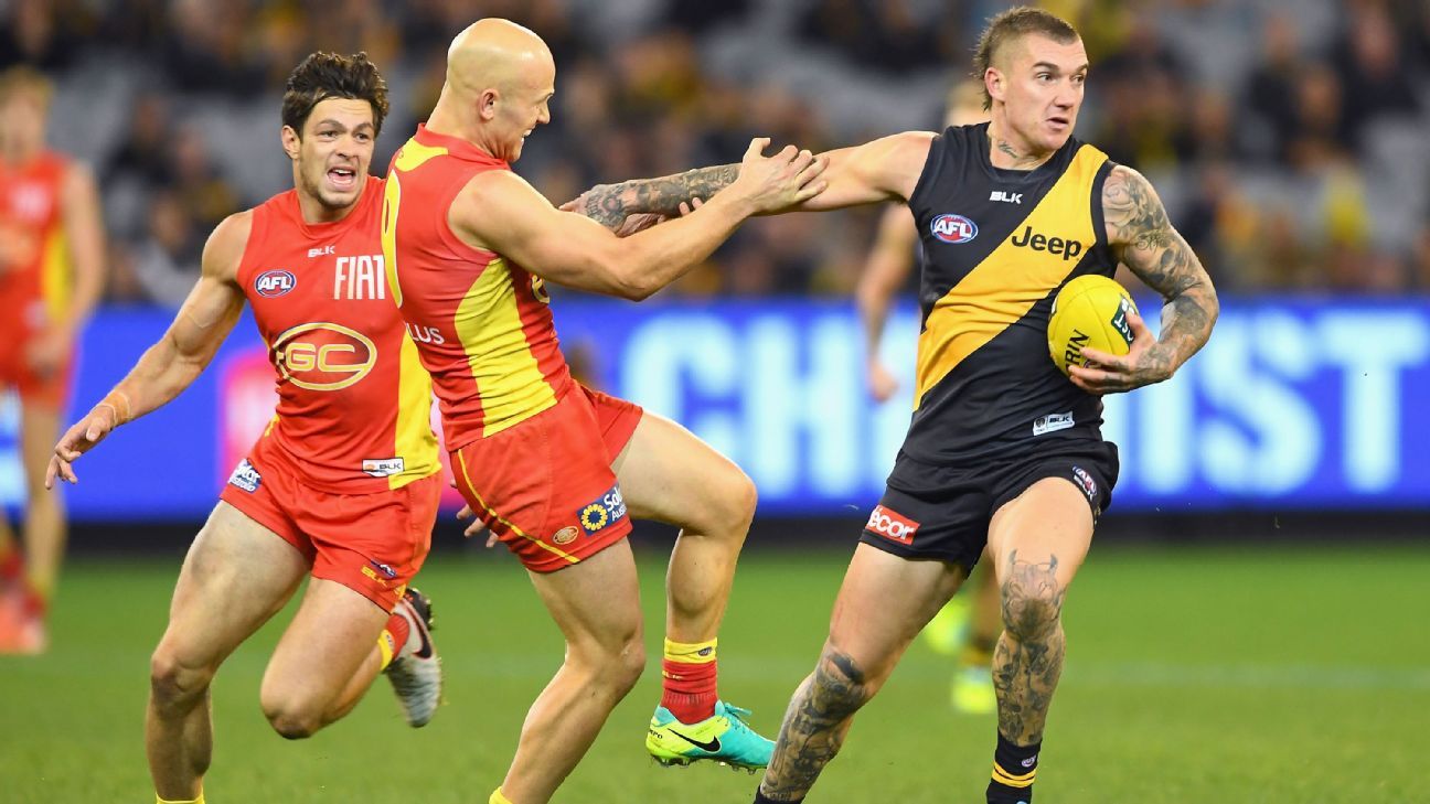 Dustin Martin stars as Tigers down Suns - ESPN