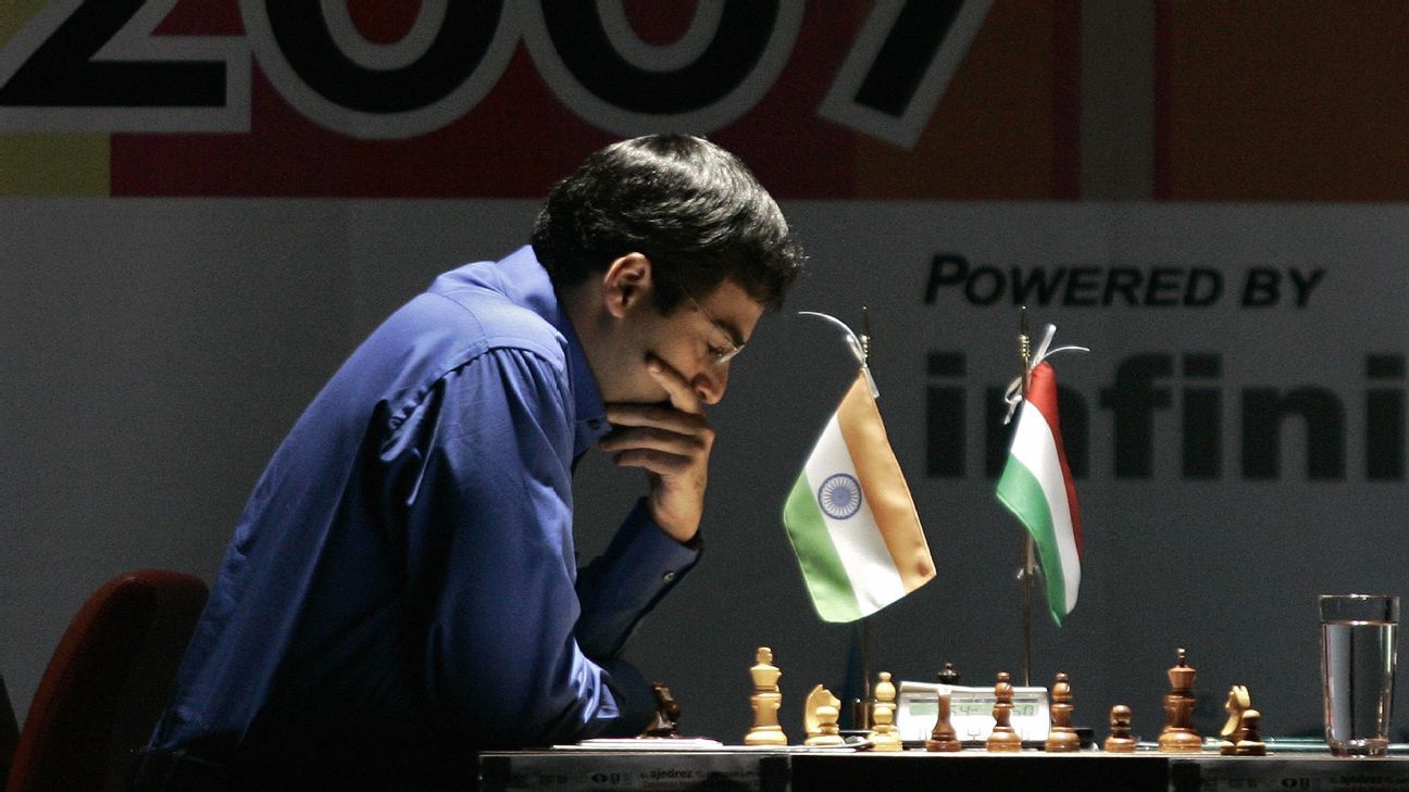 Vishwanathan Anand draws against world no. 2 Caruana in London - ESPN