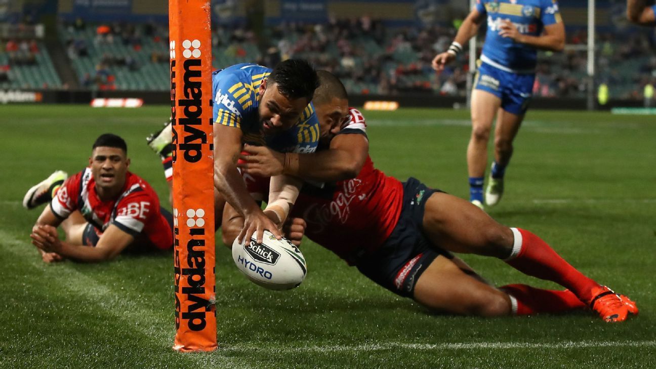 Eels overcome dramatic week, injury and deficit to upset Roosters - ESPN