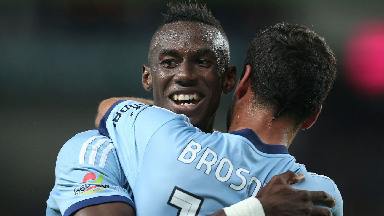 Bernie Ibini rejoins A-League side Sydney FC from Belgium's Club Brugge ...