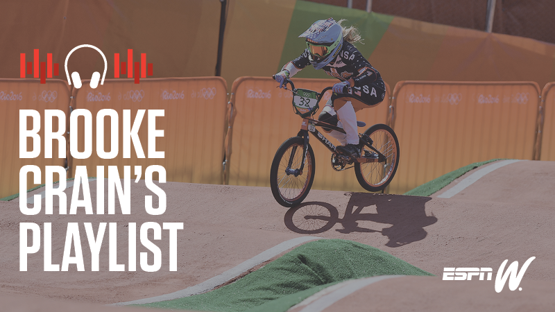 BMX star Brooke Crain's prerace playlist